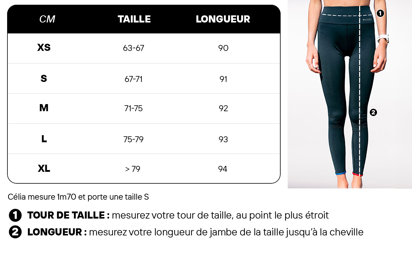 Guide des tailles | Coureur Du Dimanche