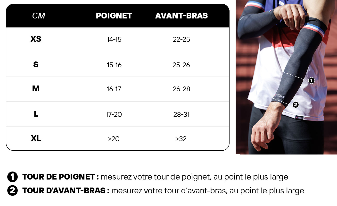 Guide des tailles | Coureur Du Dimanche